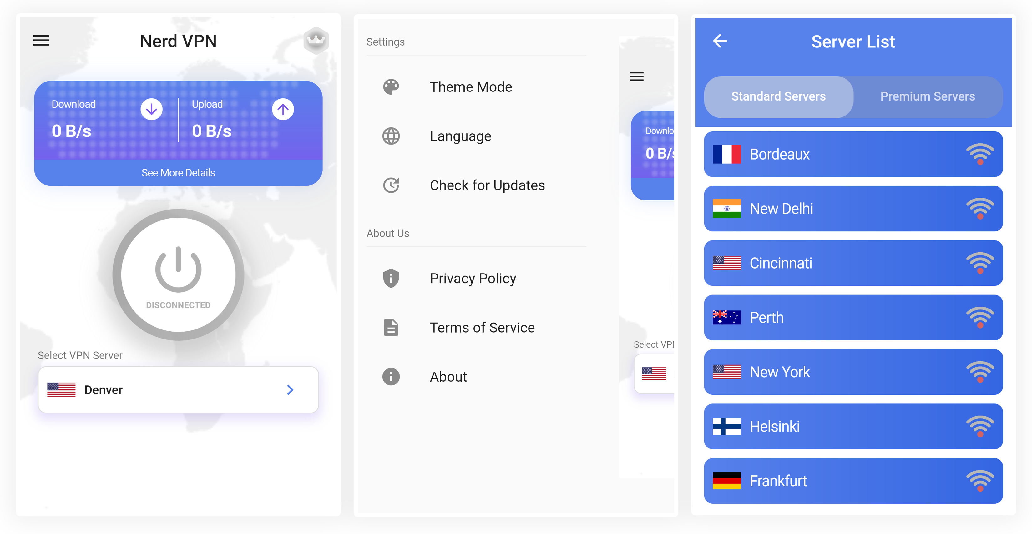 Nerd VPN : Flutter VPN with In App Purchase, Integrated Admin Panel (iOS & Android) by laskarmedia